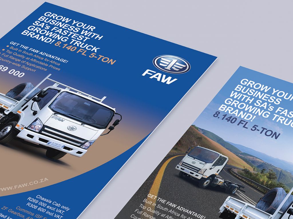 Magazine Advert for heavy duty vehicle manufacturing company